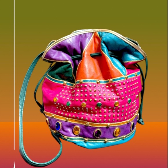 Bags | Vintage Pink And Purple Backpack With Unique Patchwork Design ...